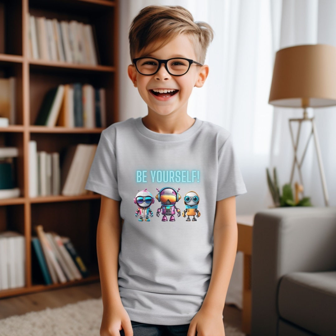 Robot Shirt for Kids, Robot Birthday Shirt, Boys Robot T-shirt, Girls ...