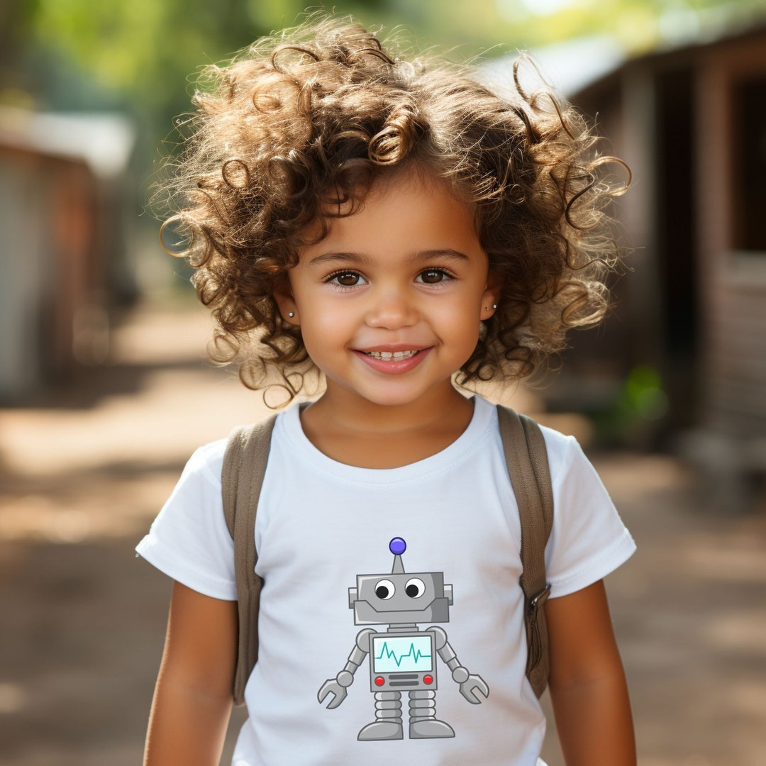 Robot Shirt for Kids, Robot Birthday Shirt, Boys Robot T-shirt, Girls ...