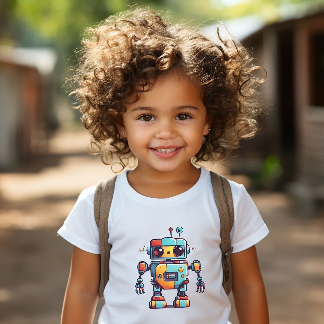 Robot Shirt for Kids, Robot Birthday Shirt, Boys Robot T-shirt, Girls ...