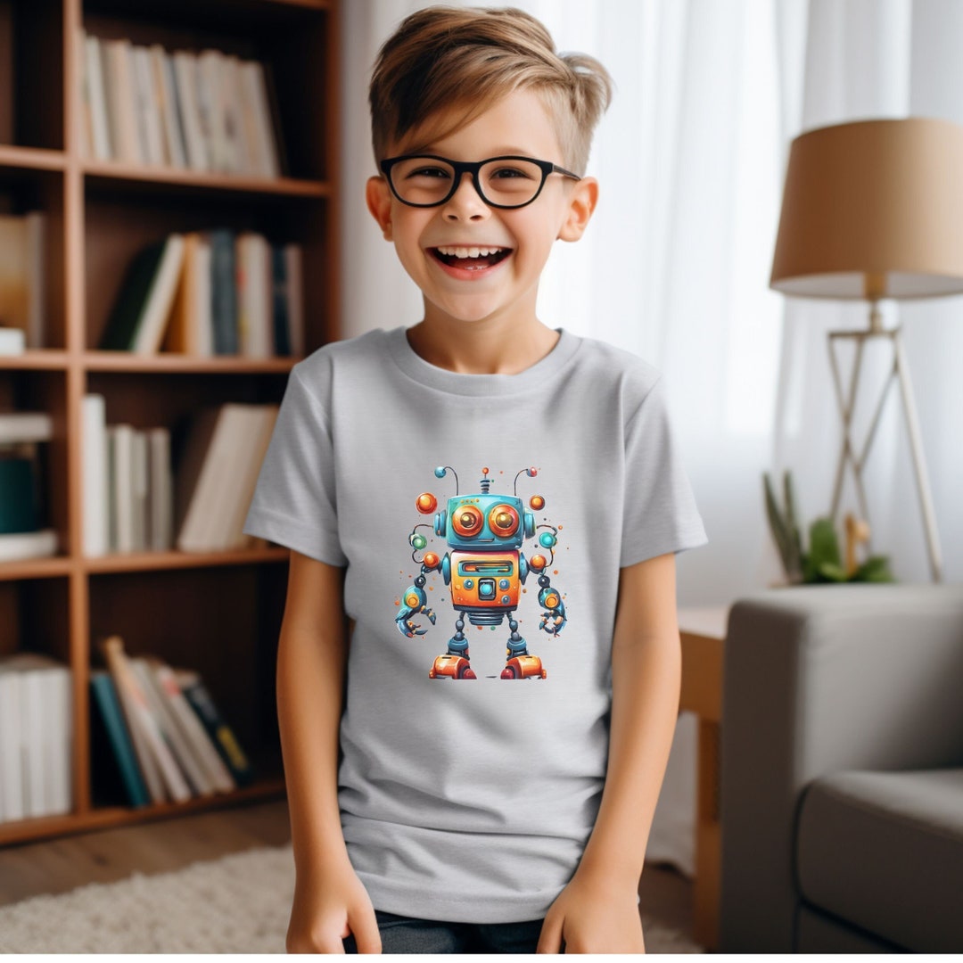 Kids Retro Robot Shirt, Sci-fi Toddler Tee - Etsy