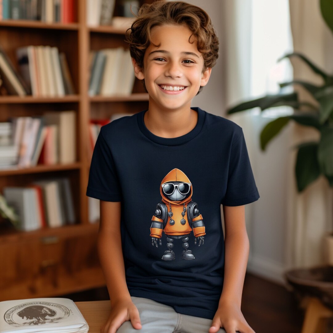 Robot Shirt for Kids, Robot Birthday Shirt, Boys Robot T-shirt, Girls ...