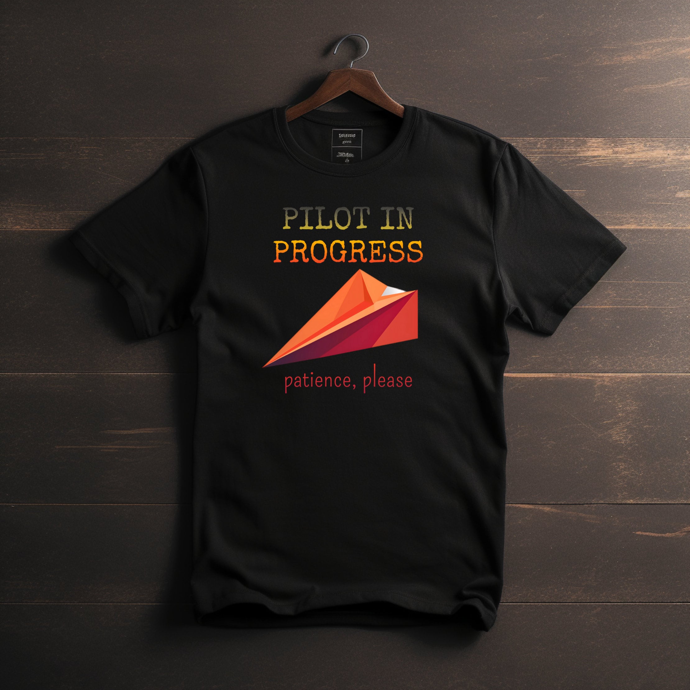 Pilot in Progress Shirt, Inspirational Airplane Gifts, Airplane Shirt ...