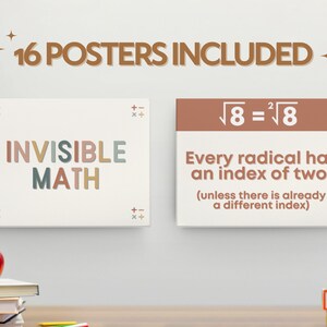 Invisible Math Printable Poster, Math Classroom Decor, Middle School ...