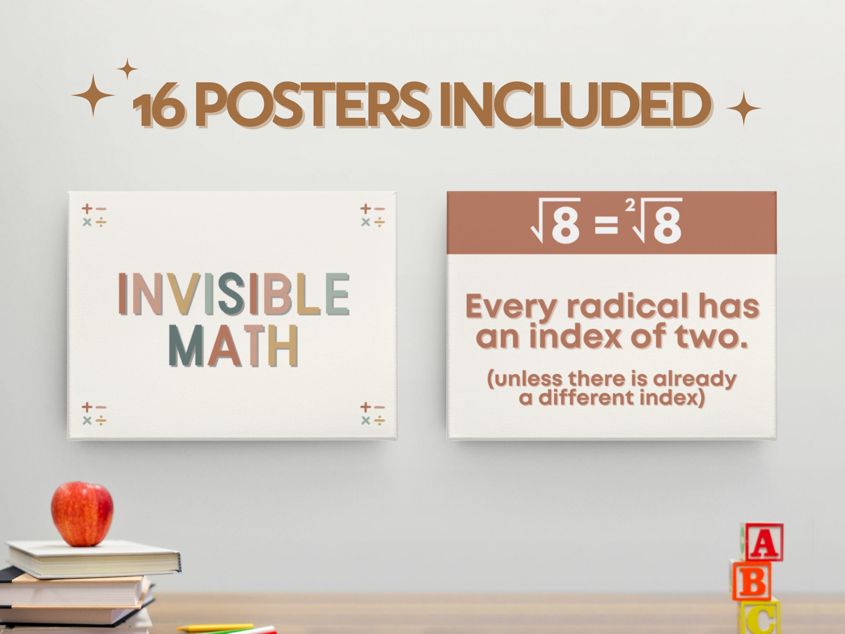Invisible Math Printable Poster, Math Classroom Decor, Middle School ...