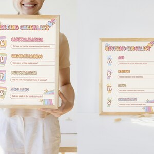 ARMS & CUPS Checklist Printable Poster, Revise Edit, Writing Strategy ...