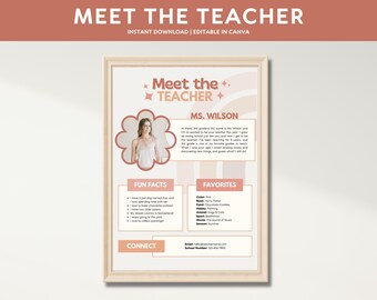 Meet the Teacher Classroom Printable Template, Canva Editable Template ...