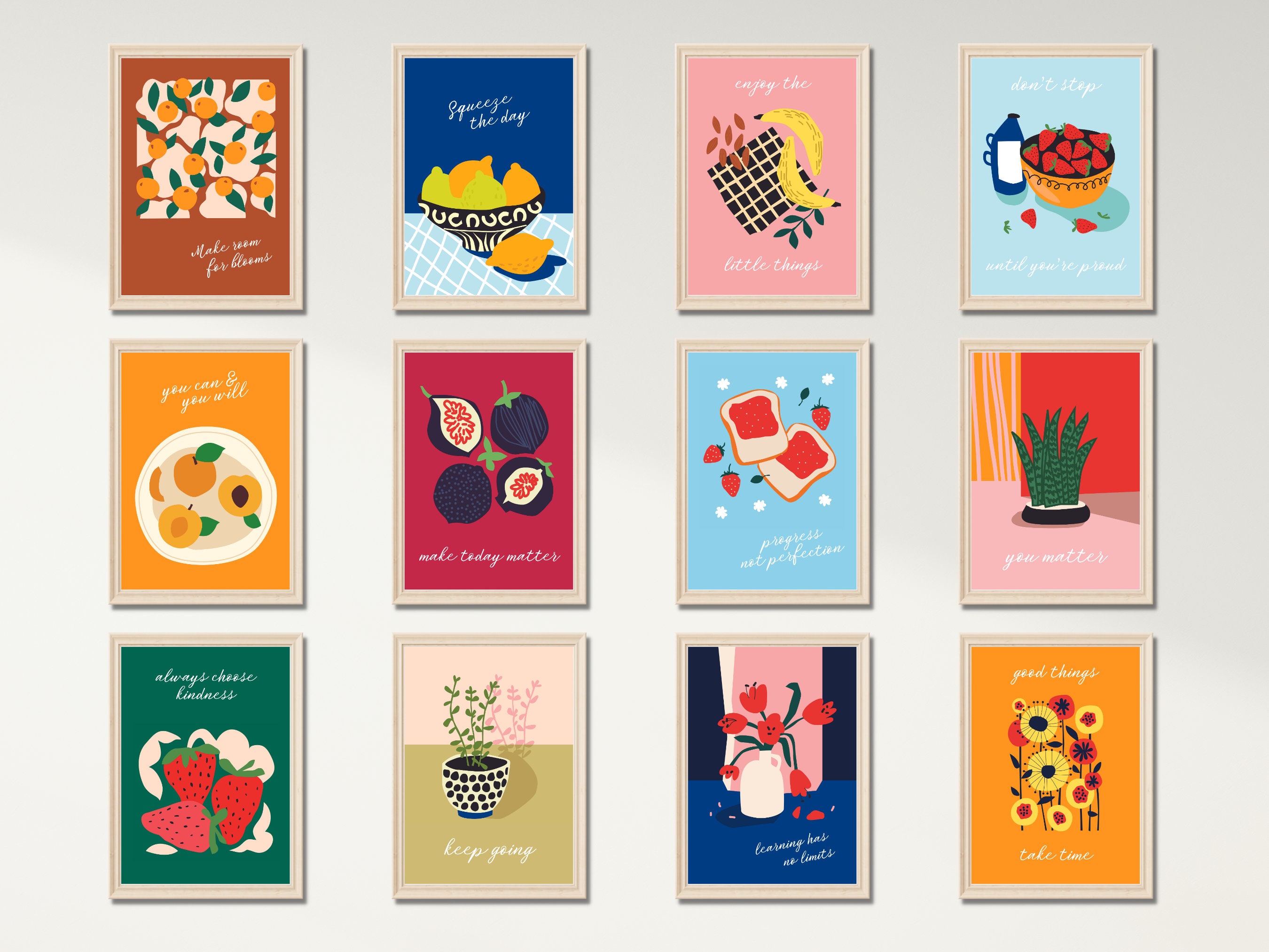 Growth Mindset Printable Poster Set of 12, Middle and High School ...