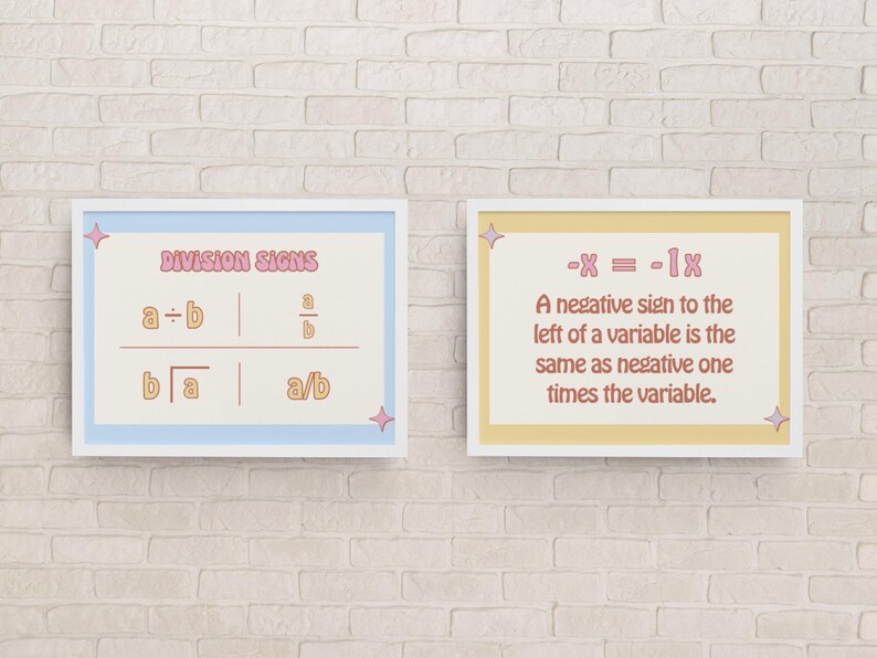 Invisible Math Printable Poster, Math Classroom Decor, Middle School ...