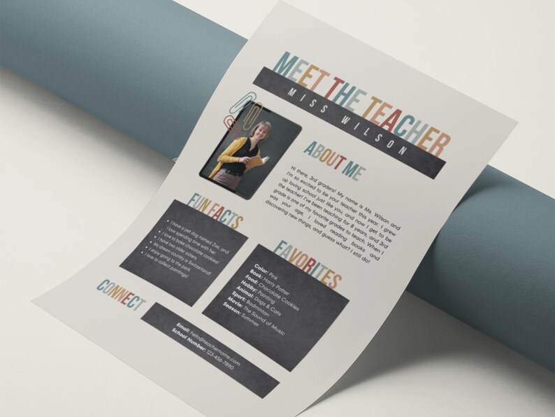 Meet the Teacher Classroom Printable Template, Canva Editable Template ...