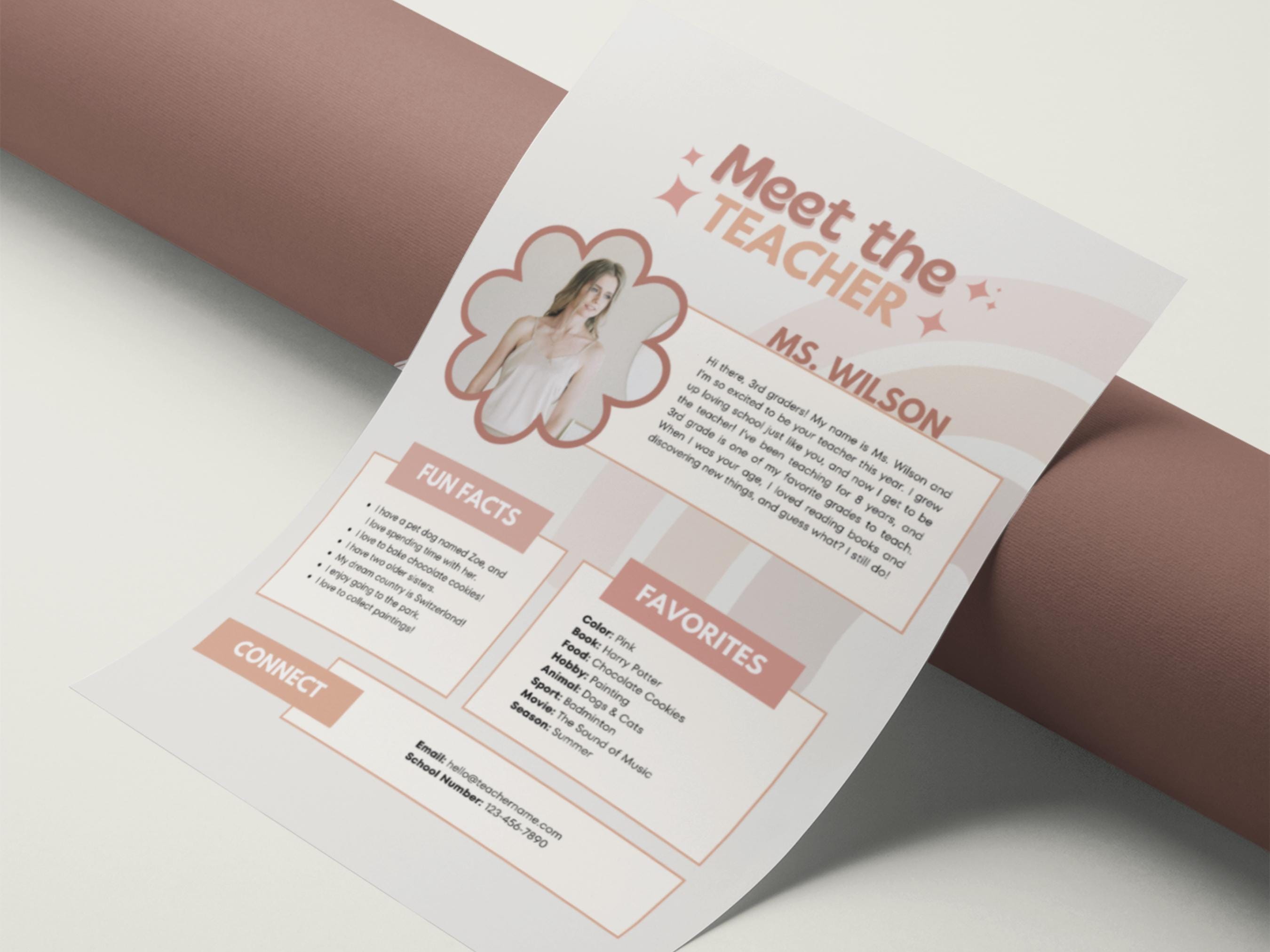 Meet the Teacher Classroom Printable Template, Canva Editable Template ...