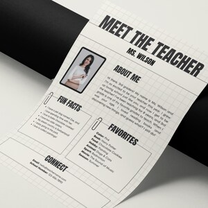 Meet the Teacher Classroom Printable Template, Canva Editable Template ...