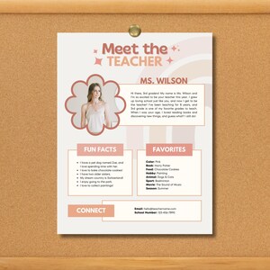 Meet the Teacher Classroom Printable Template, Canva Editable Template ...