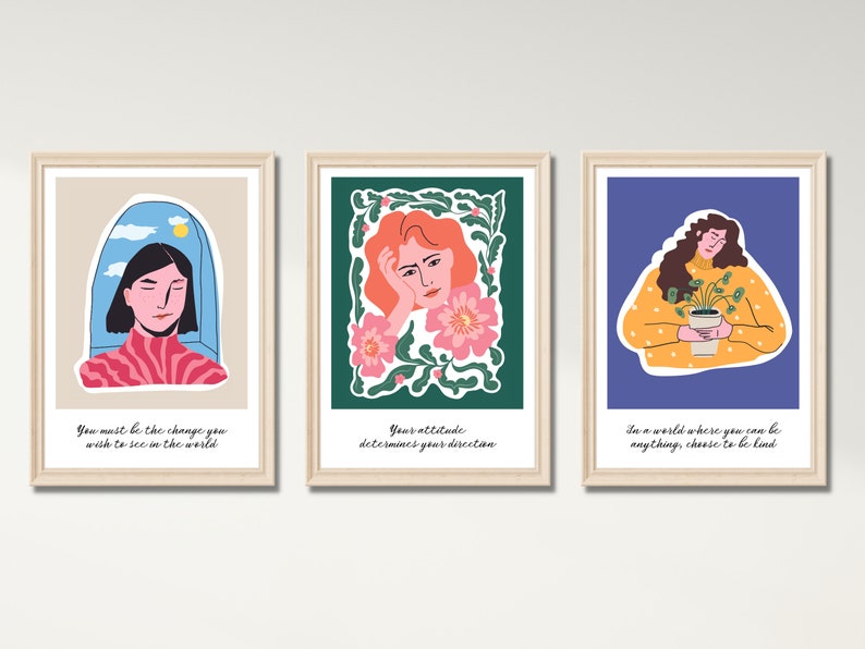 Growth Mindset Printable Poster Set of 12, Middle and High School ...