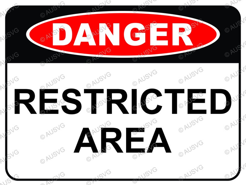 DANGER Restricted Area, Stay Safe at Work With Our AS1319 Safety ...