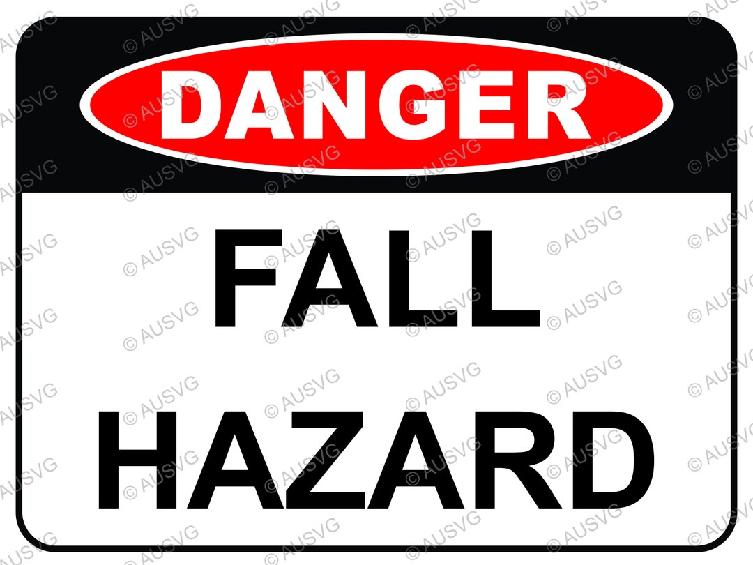 DANGER Fall Hazard, Stay Safe at Work With Our AS1319 Safety Signage ...