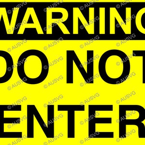 WARNING Do Not Enter, Stay Safe at Work With Our AS1319 Safety Signage ...