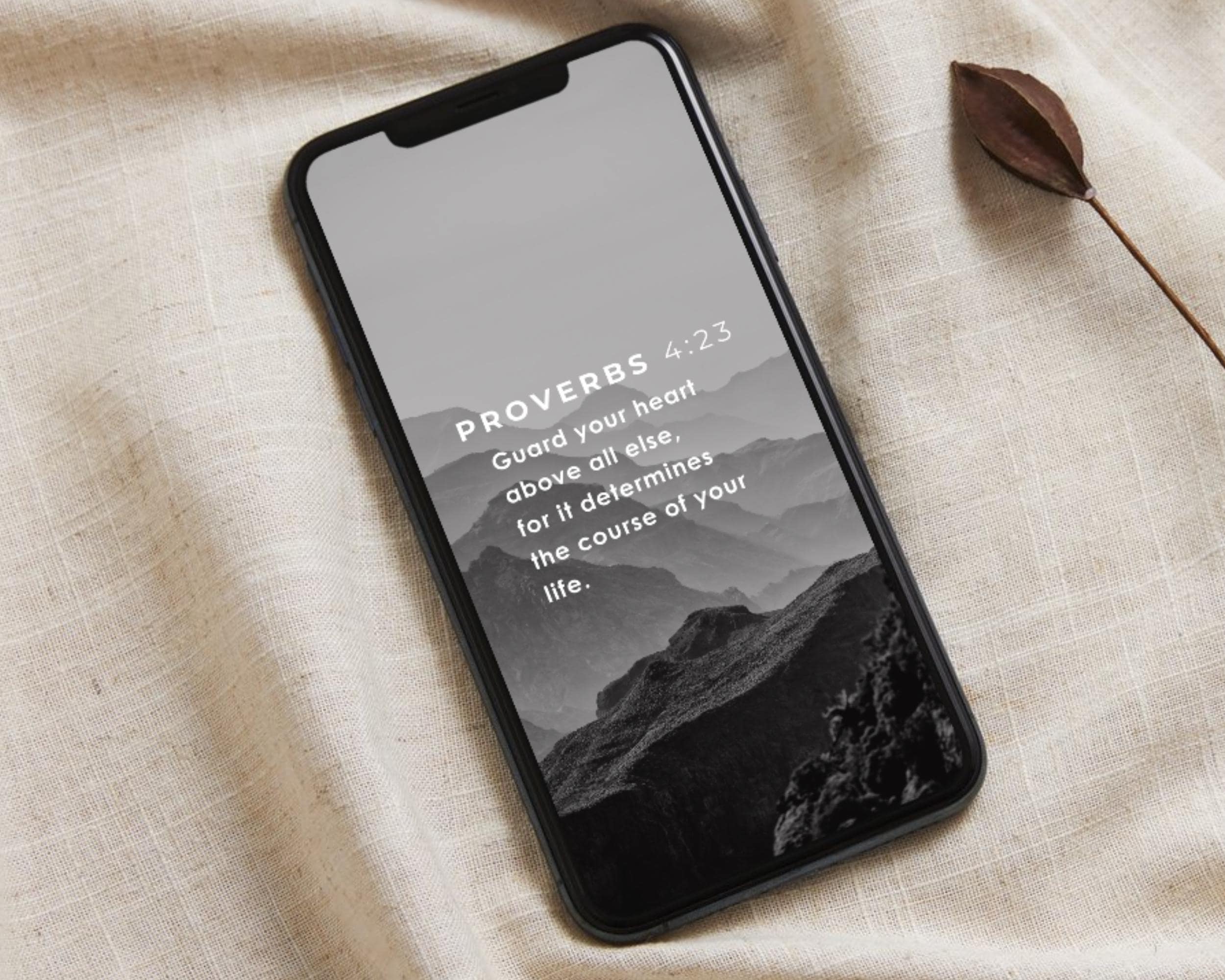 Bible Verse Wallpaper Background, Proverbs 10 Pack, Christian Phone ...