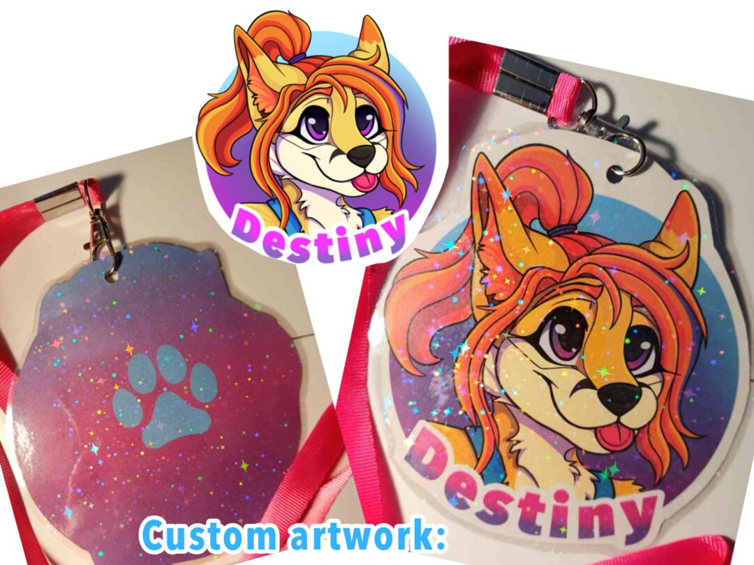 Fursuit Badges bring Your Own Art Options - Etsy