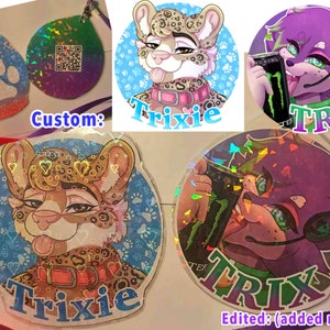 Fursuit Badges bring Your Own Art Options - Etsy