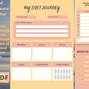Self-improvement, Printable Weekly Planner, Daily Planner, 4-weeks ...
