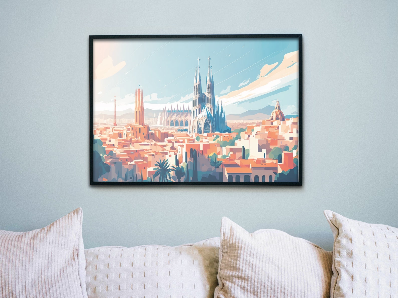Cities of Europe - 14 Vector Art Style Panorama Posters - Digital ...