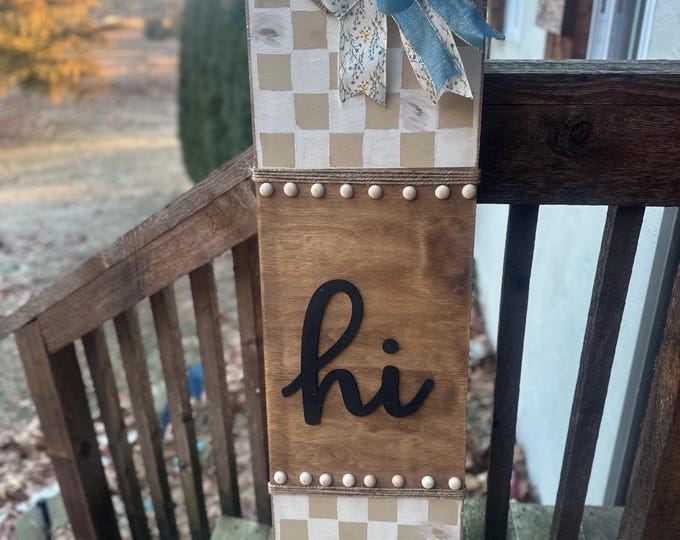 Farmhouse Porch Sign Welcome Decor Rustic Style Home Accent Wall Art ...