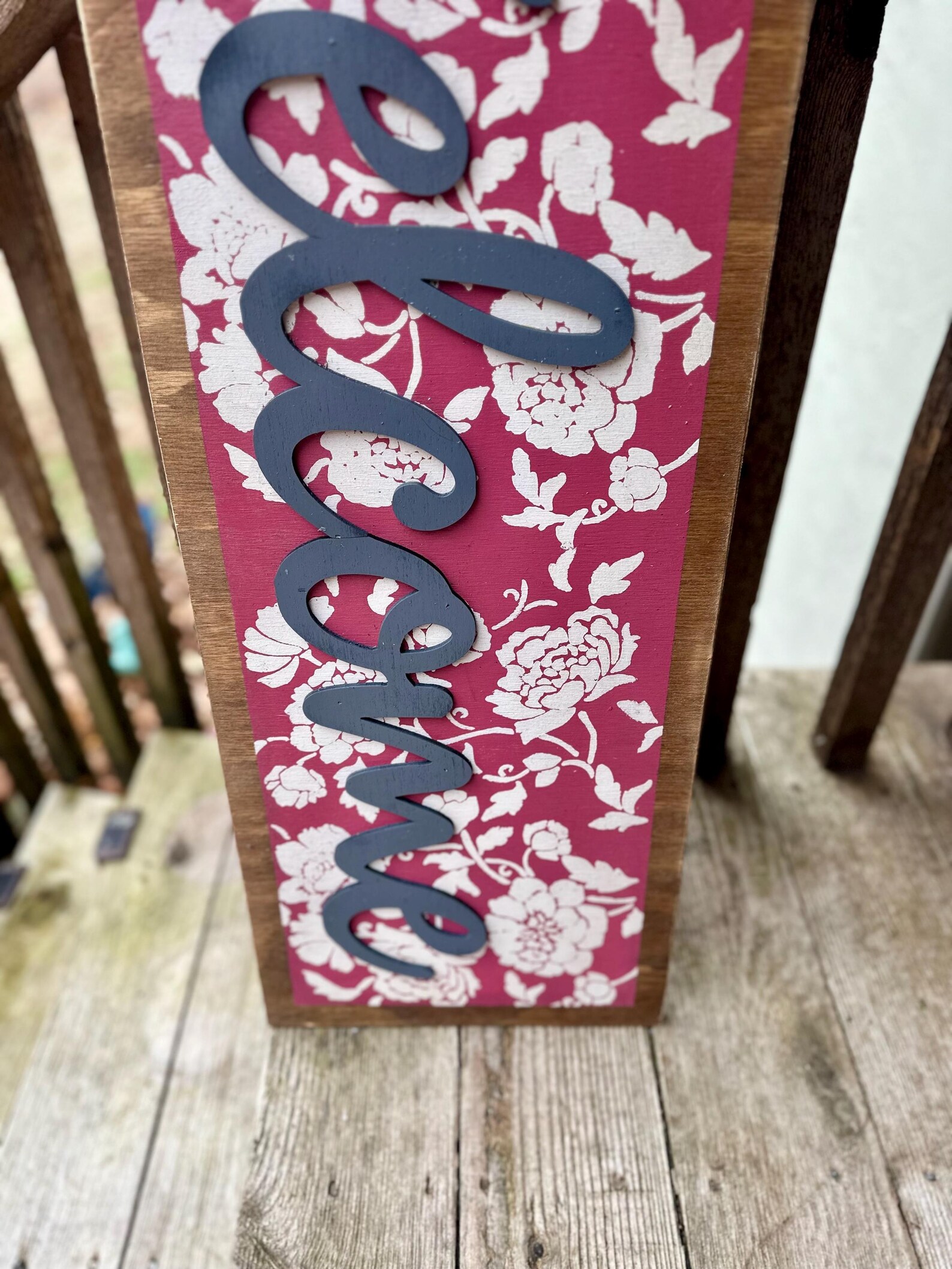 Home Sweet Home Front Porch Leaner | Spring Decor | Rustic Wood Sign ...