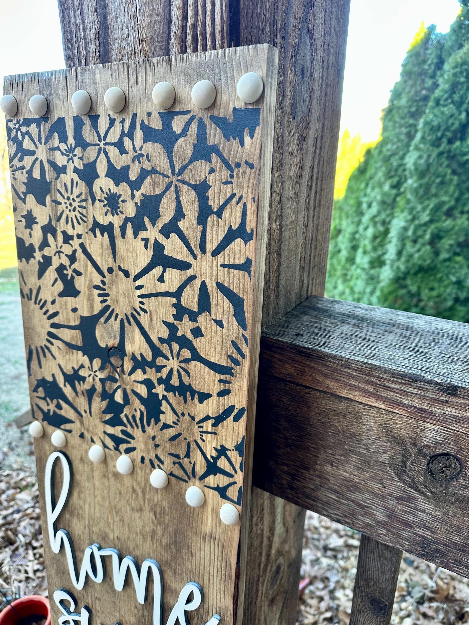 Home Sweet Home Porch Leaner Spring Decor Rustic Wood Sign 3D Front ...