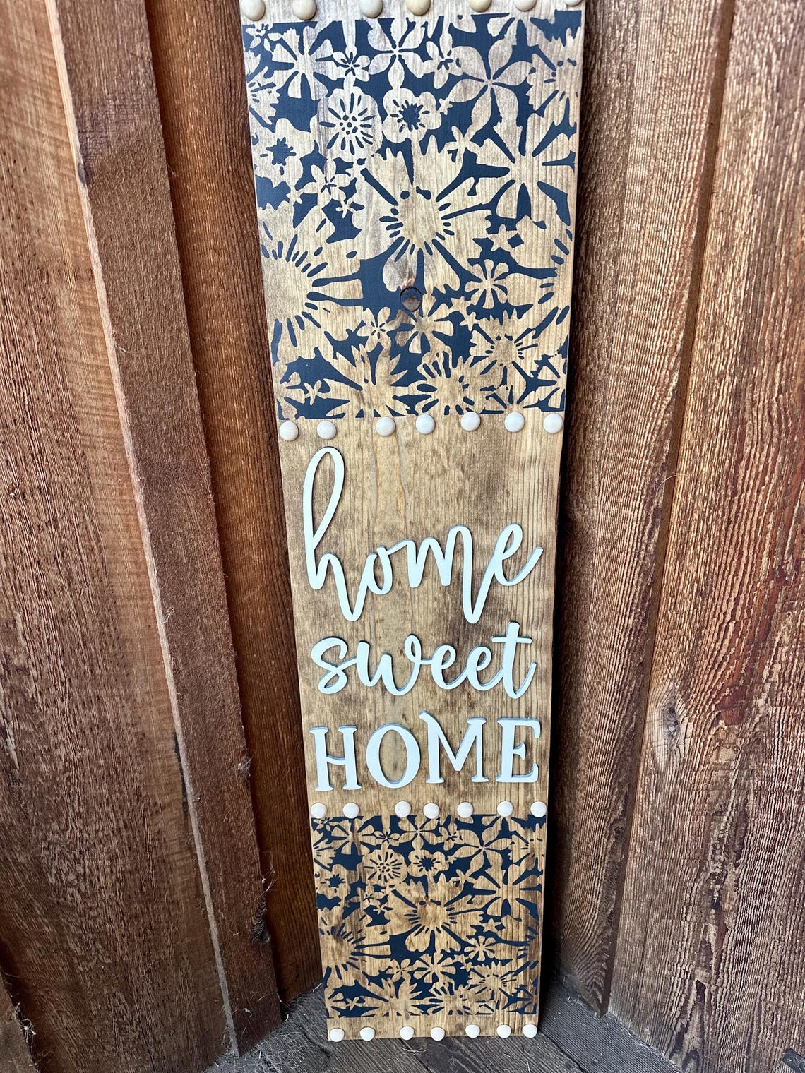 Home Sweet Home Porch Leaner Spring Decor Rustic Wood Sign 3D Front ...