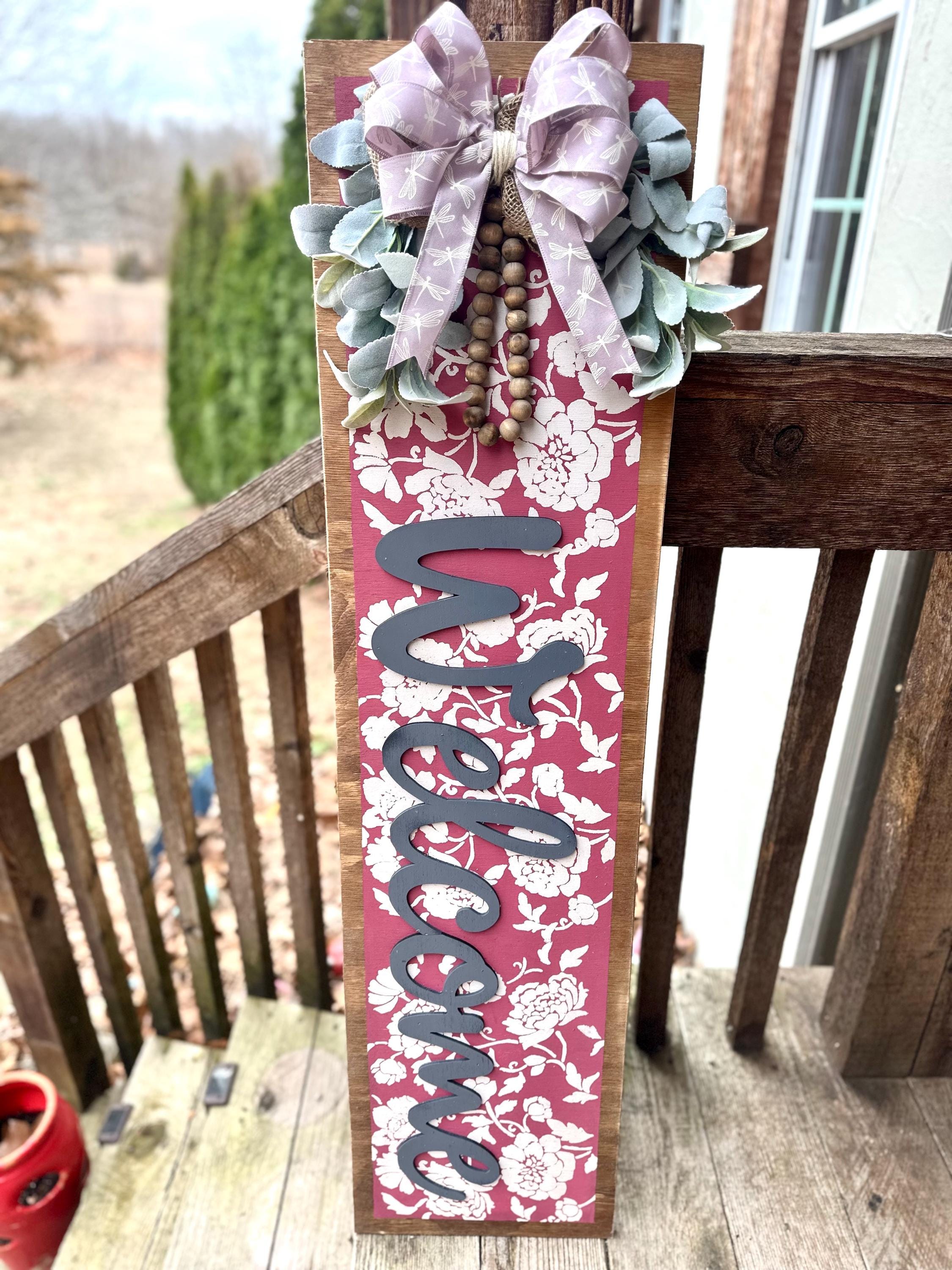 Home Sweet Home Front Porch Leaner | Spring Decor | Rustic Wood Sign ...