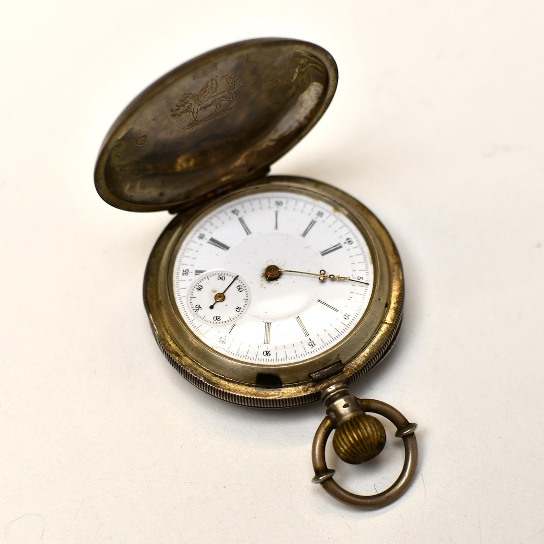 Antique Alcide Richard Pocket Watch, Silver Case, Breguet Spiral (1880s ...