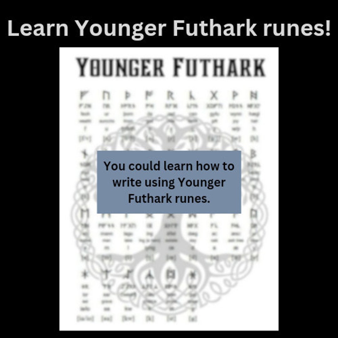 Younger Futhark Rune Sheet - Etsy