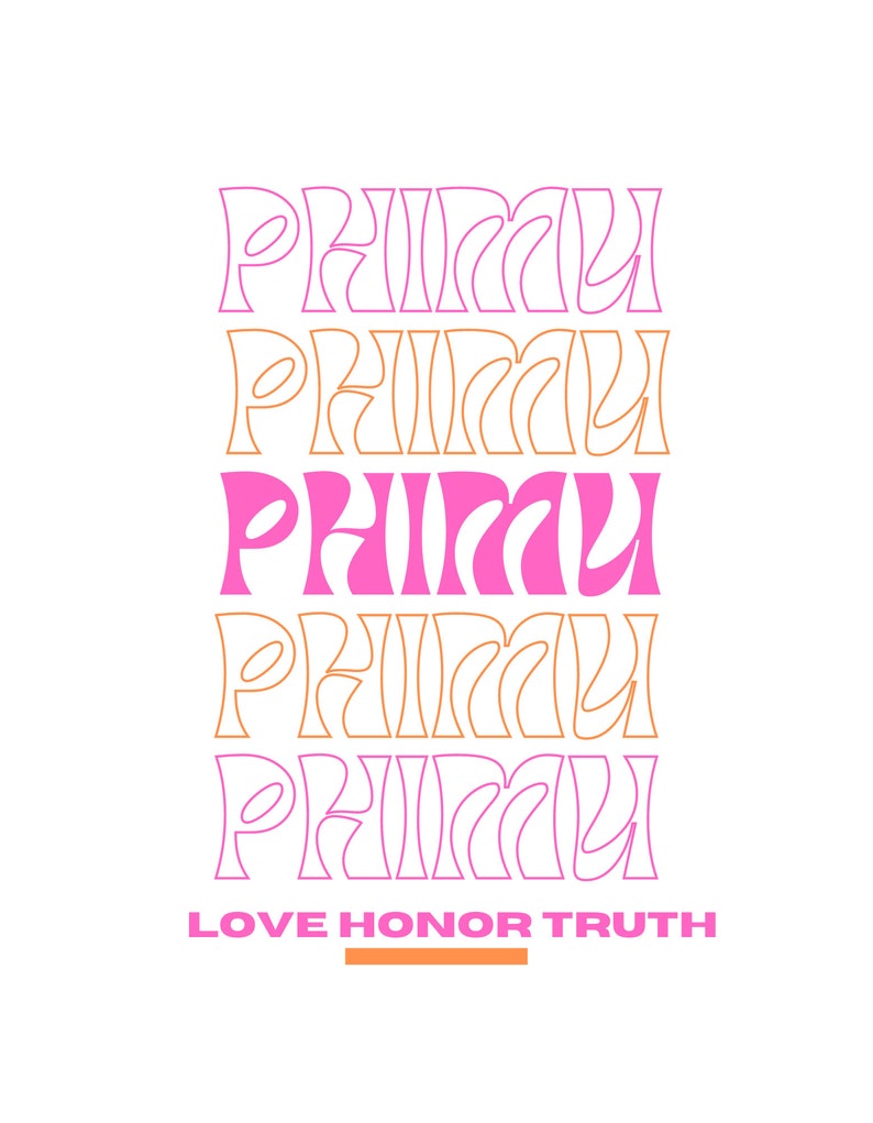 Phi Mu Sorority Graphic - Etsy