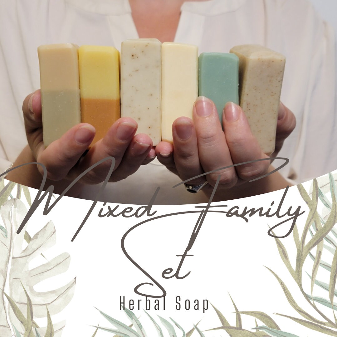 Range of Natural Soaps 6 Soaps in a Set. Vegan Natural Bar Soap, Soaps ...