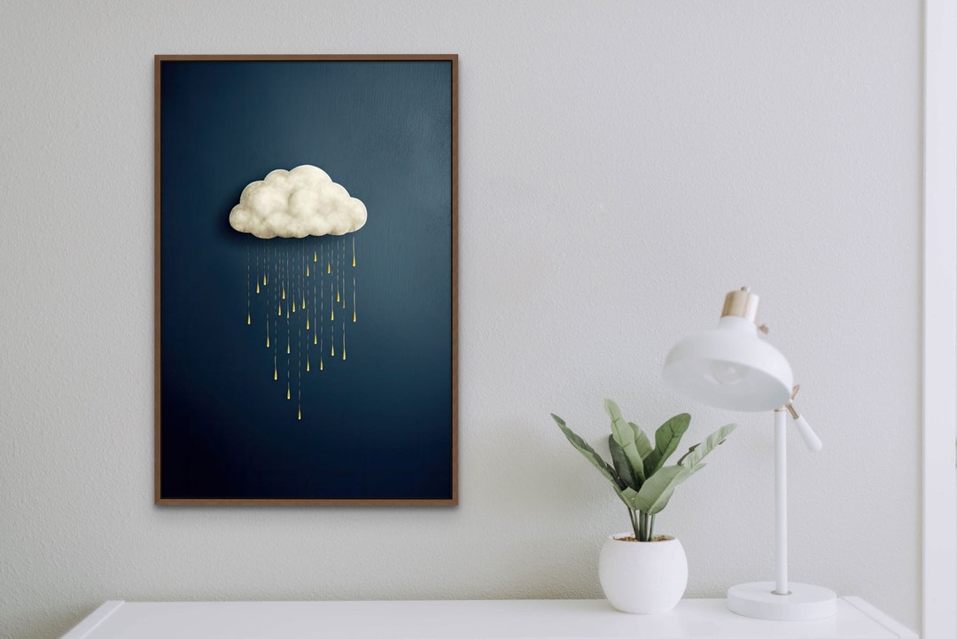 Modern Abstract Cloud Art Print · Downloadable Art Prints · Modern Art · Minimalist Wall Art ...