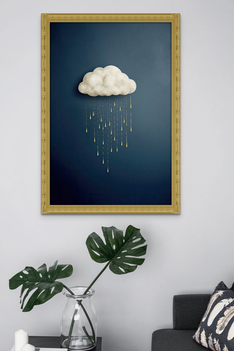 Modern Abstract Cloud Art Print Downloadable Art Prints - Etsy