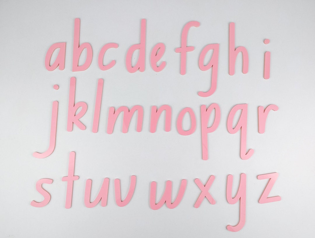 Acrylic Alphabet Set Lower Case Australian State Fonts - Etsy