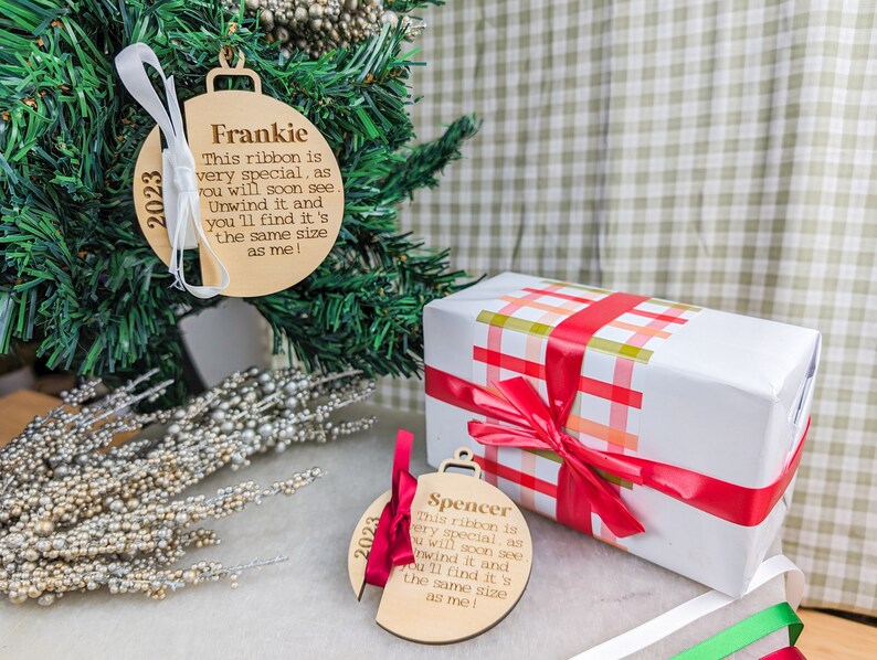 Kids Height Bauble | Personalised Height Ribbon Ornament | How Big Am I ...