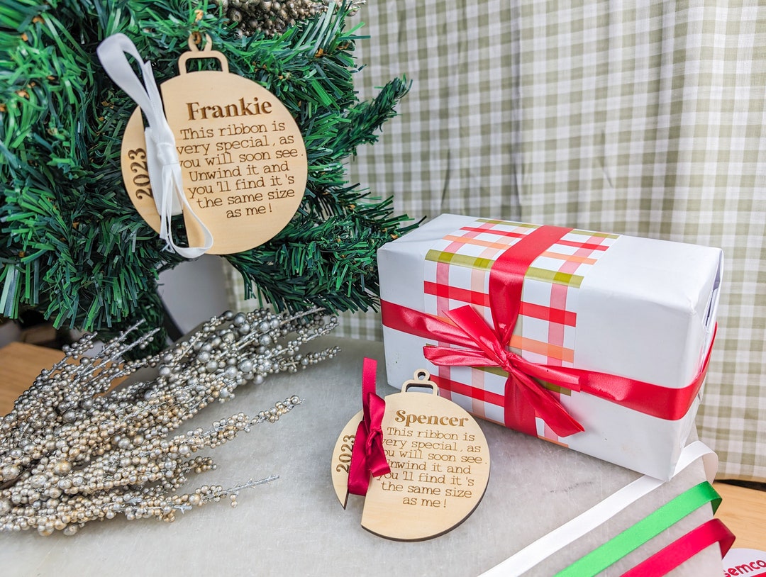 Kids Height Bauble Personalised Height Ribbon Ornament How Big Am I ...