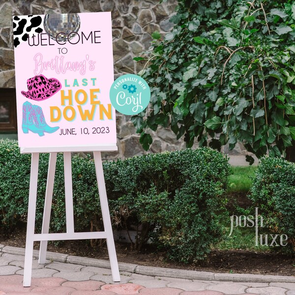 Last Hoedown Welcome Sign - Etsy