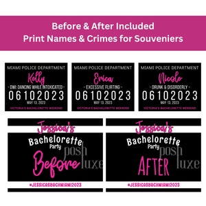 MUGSHOT Jail Signs Editable Printable Inmate Crime Card Photo Booth ...