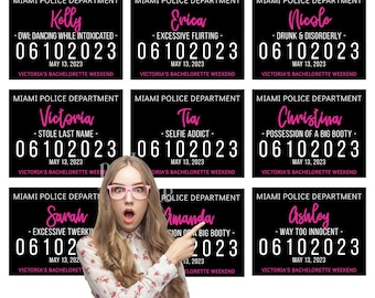 MUGSHOT Jail Signs Editable Printable Inmate Crime Card Photo Booth ...