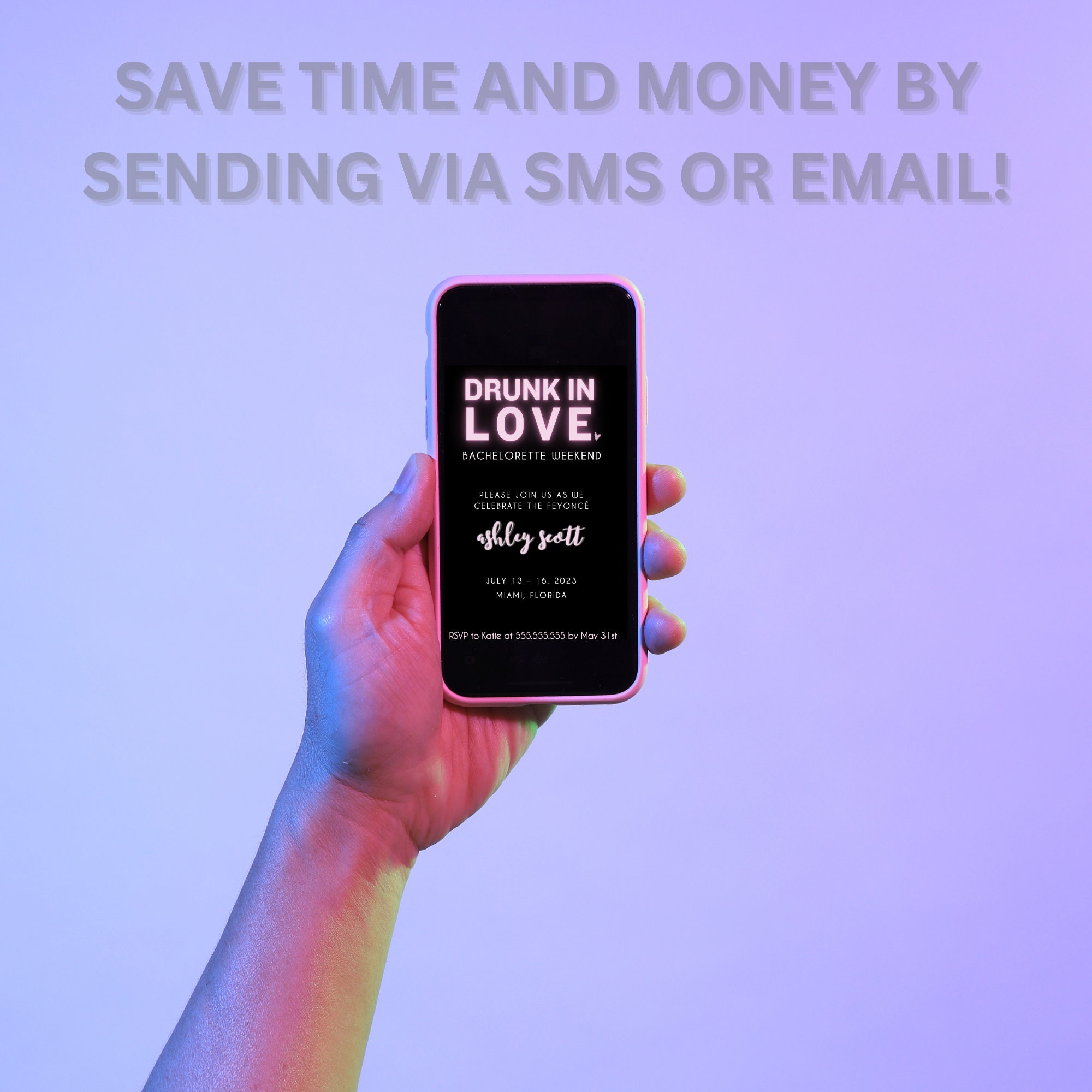 Drunk in Love Beyonce Bachelorette Weekend Itinerary and Invitation ...