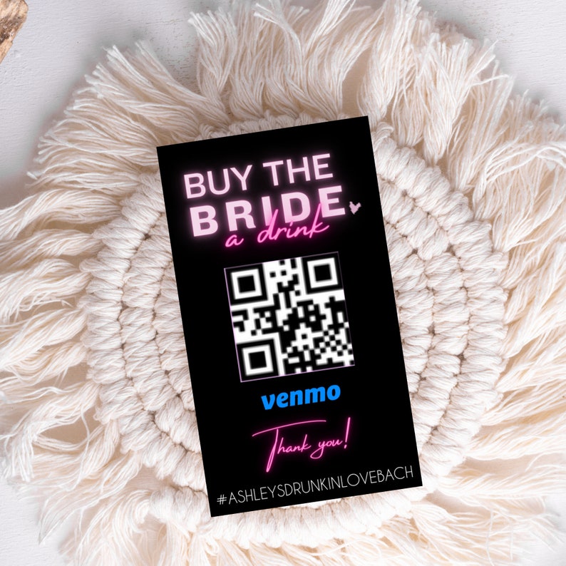 Drunk in Love Buy the Bride a Drink Card Venmo Card Cashapp Card ...