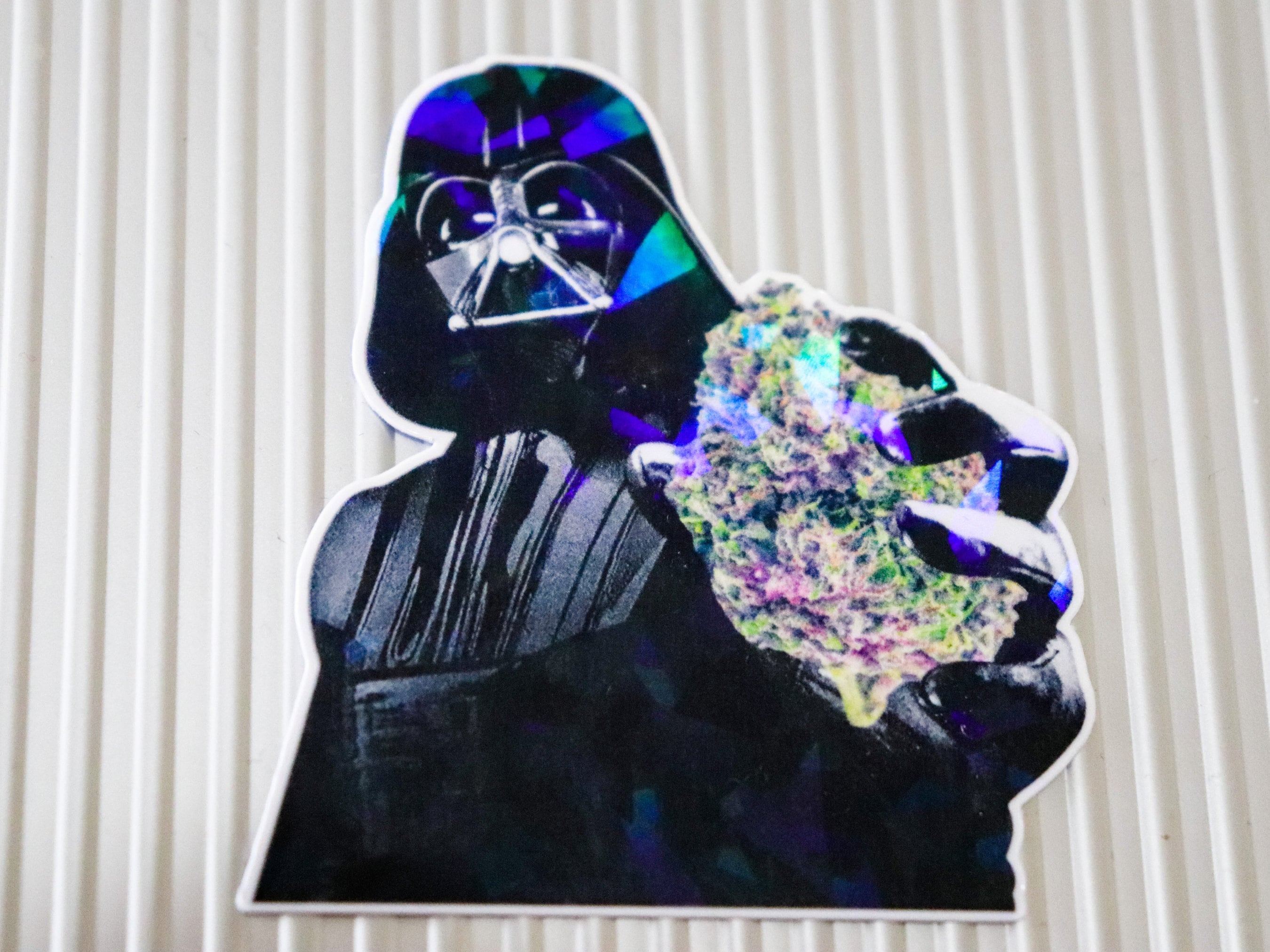 Darth Vader Sticker- Star Wars- Holographic Star Wars Sticker- Stoner ...