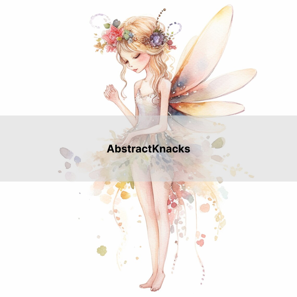 Gorgeous Fairy Watercolor Clipart Transparent Background - Etsy