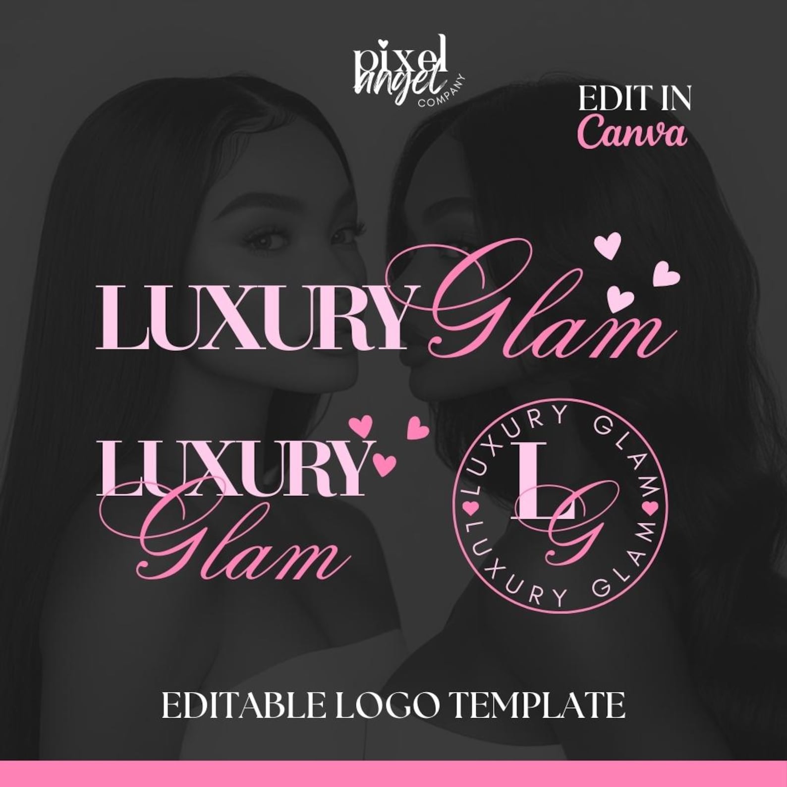DIY Beauty Logo, Canva Template, Lash Tech, Nail Tech Logo, Small ...