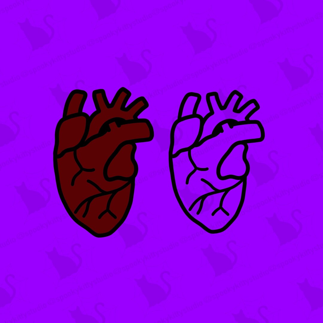 Human Heart Svg, Anatomical Heart Svg, Valentines Day Bundle, Heart Svg ...