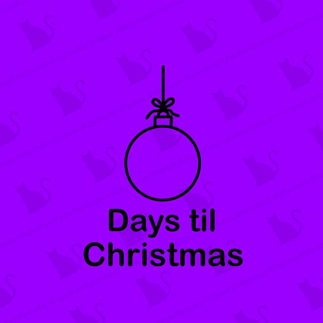 Christmas Countdown Svg Christmas Svg Christmas Tree Svg Etsy