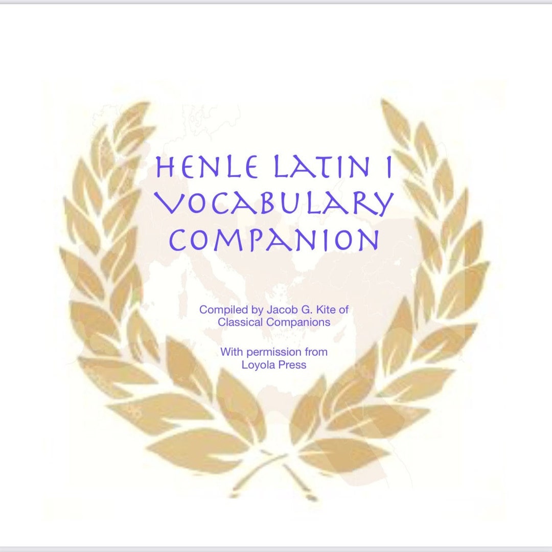 Henle Latin 1 Vocabulary Companion updated Edition - Etsy